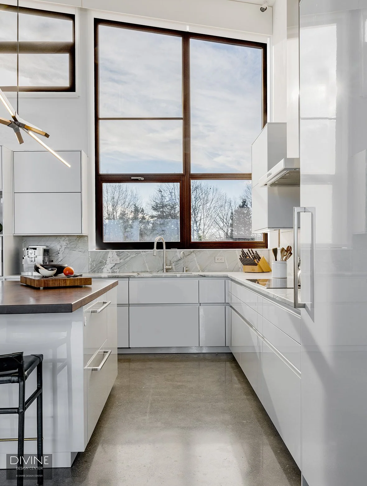 Boston Essex Waterfront Ultra Modern Kitchen — Divine Design Center