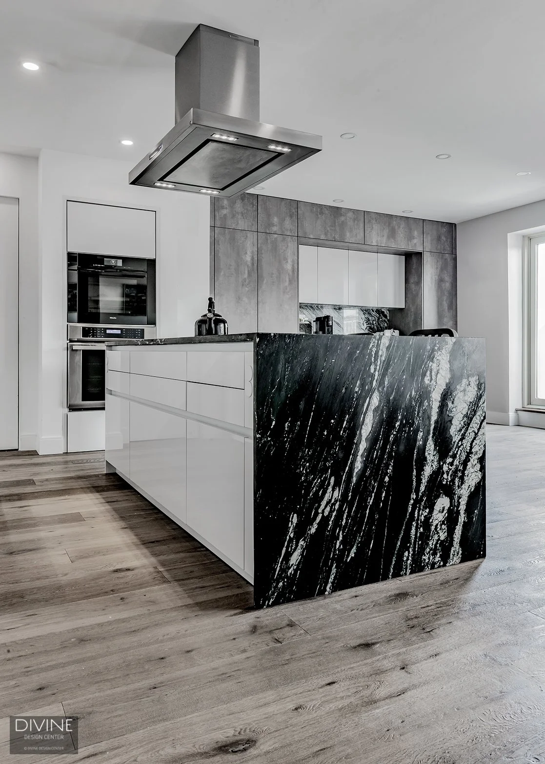 Boston South End Contemporary Kitchen With Slate Countertops — Divine ...