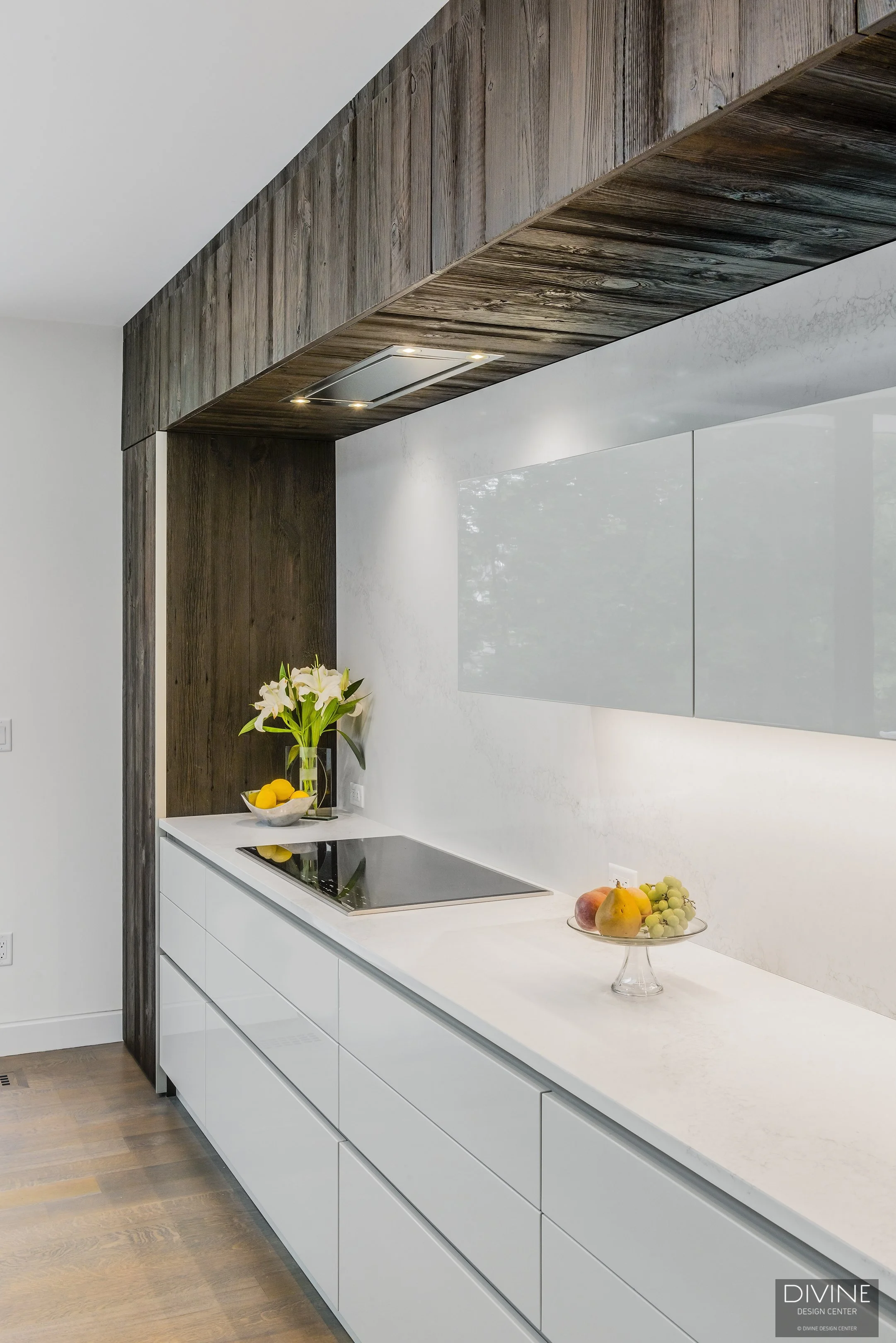 Wellesley Modern Kitchen Open Living Room Concept — Divine Design Center