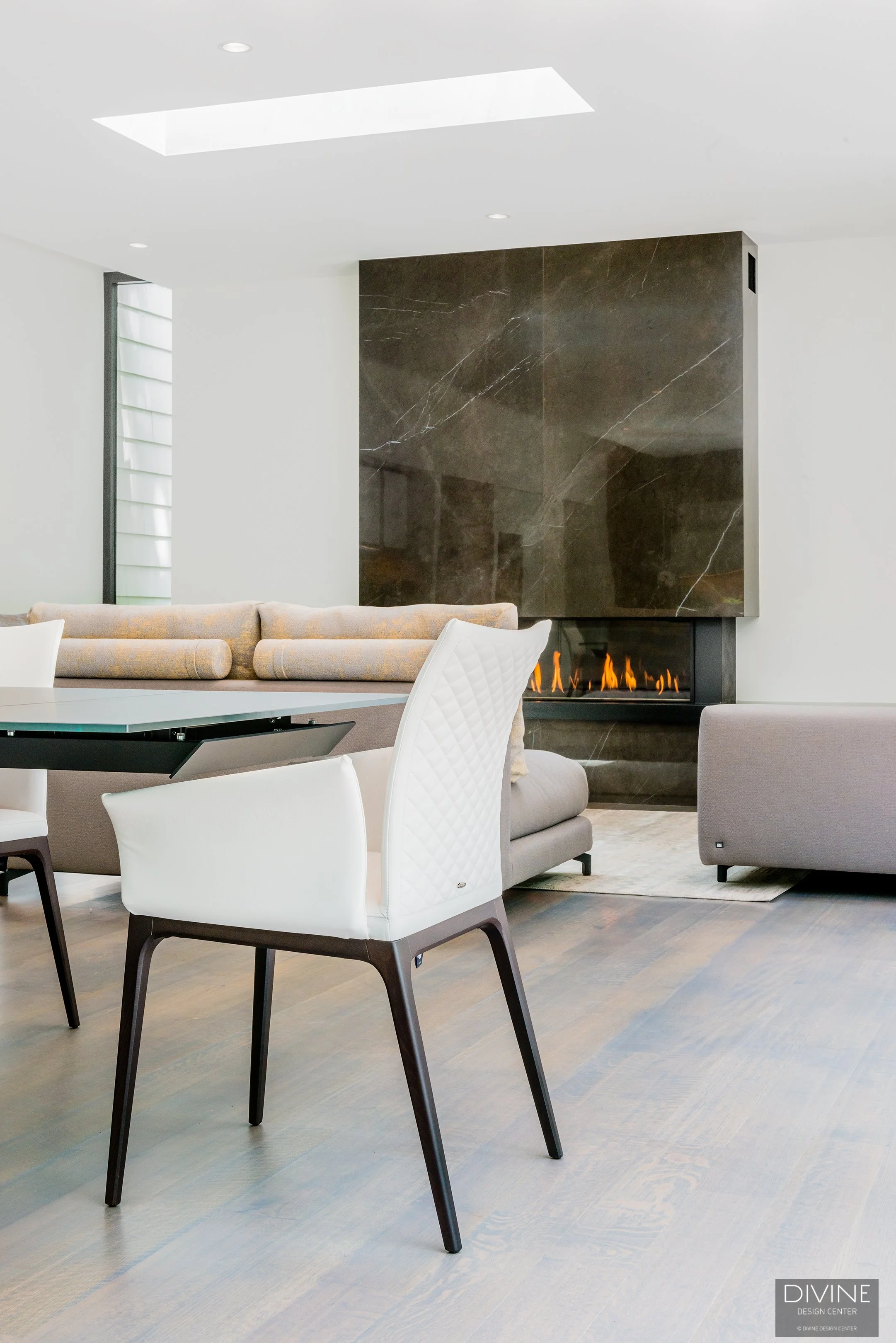 Wellesley Modern Kitchen Open Living Room Concept — Divine Design Center