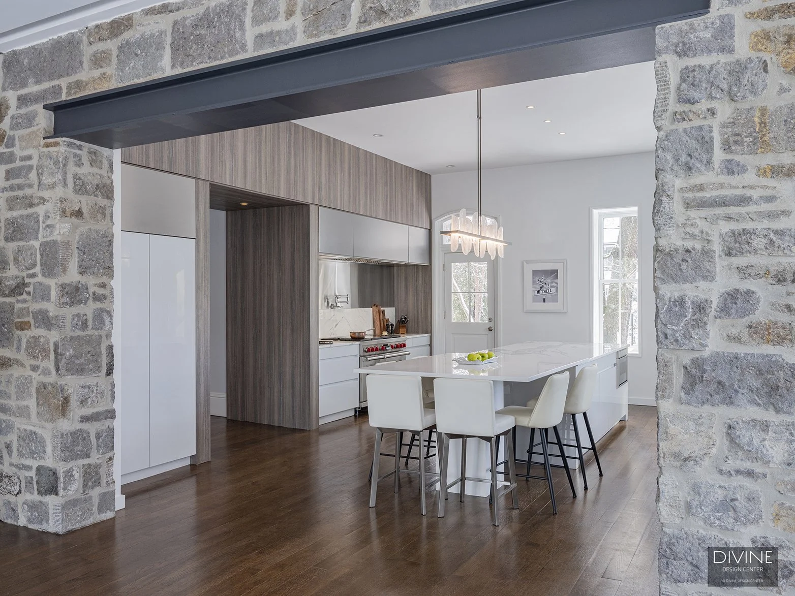 Boston Newton Modern Kitchen with WOLF Range — Divine Design Center