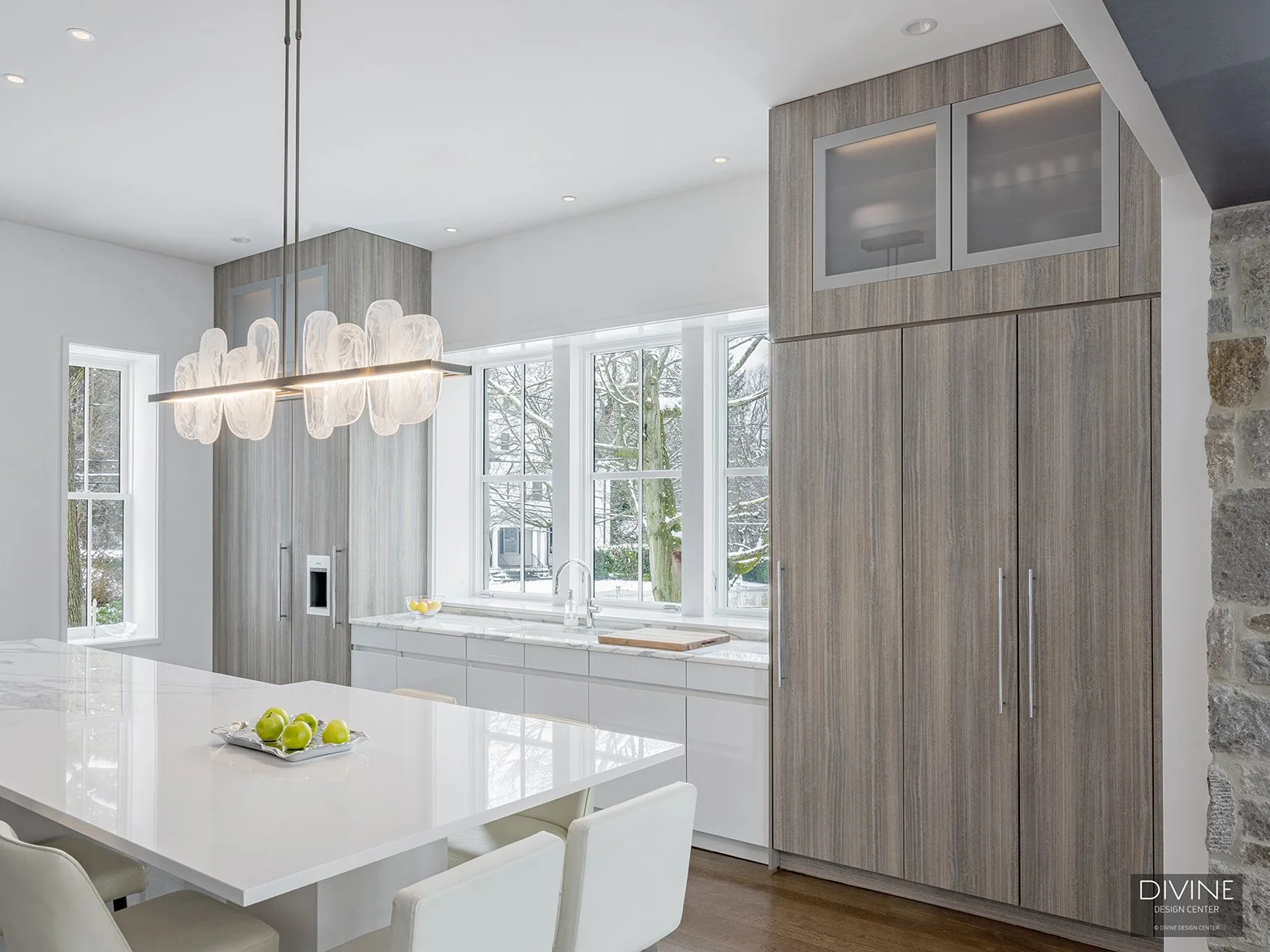 Boston Newton Modern Kitchen with WOLF Range — Divine Design Center