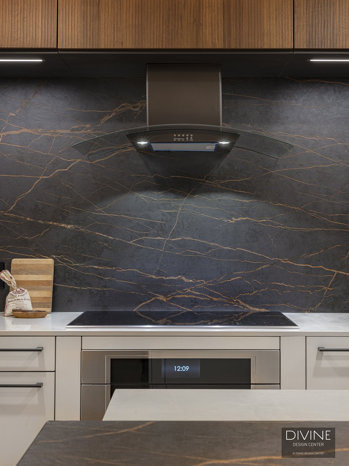 Boston South End Modern Kitchen with Angled Countertop — Divine Design ...