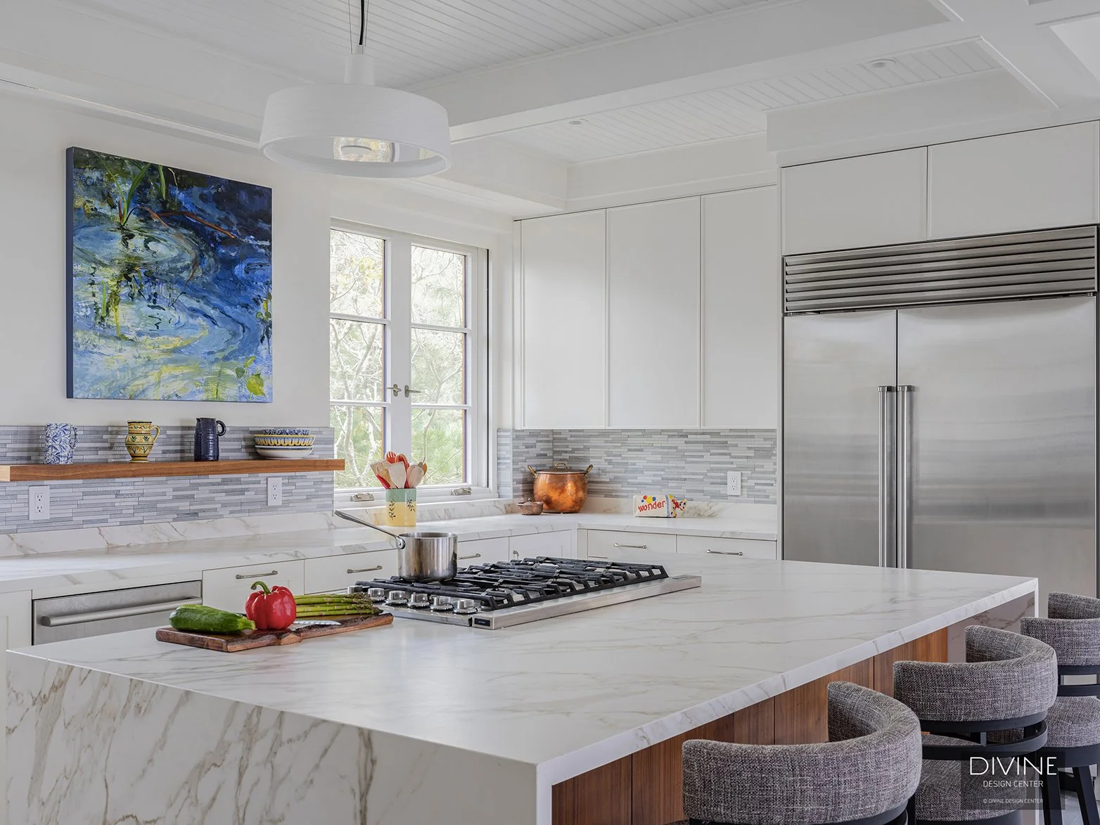 Boston Cape Cod Woods Hole Transitional Kitchen — Divine Design Center