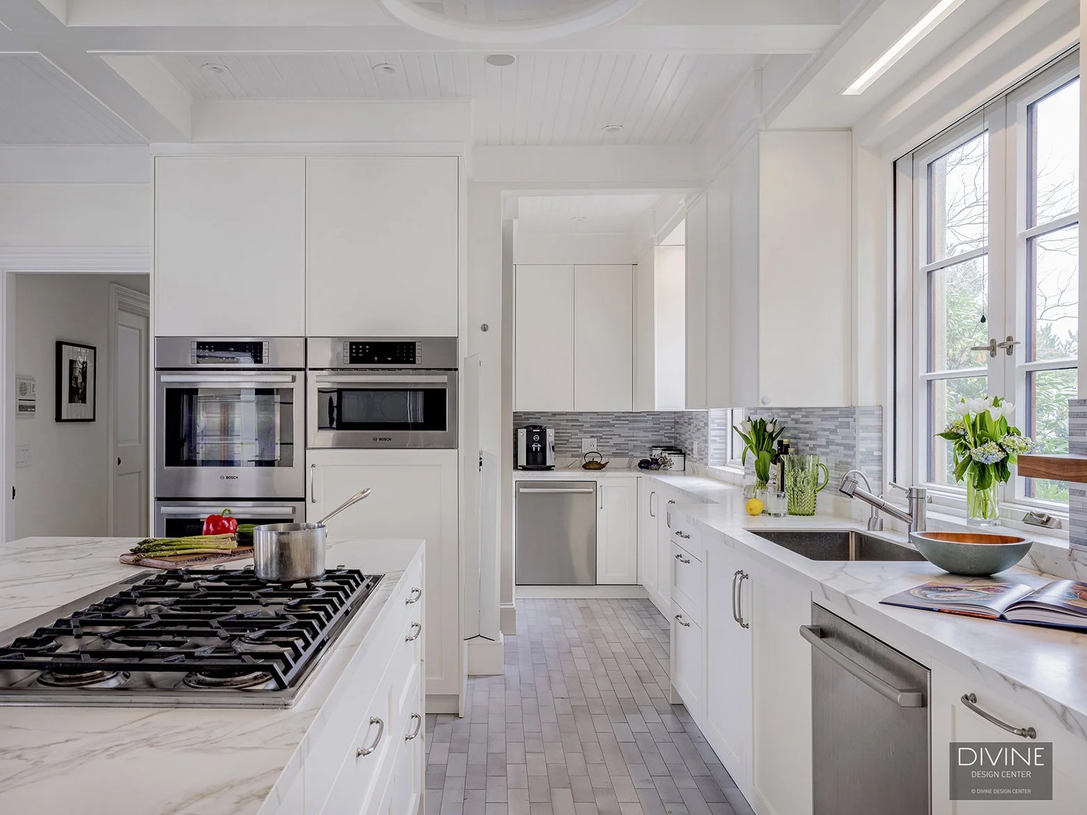 Boston Cape Cod Woods Hole Transitional Kitchen — Divine Design Center