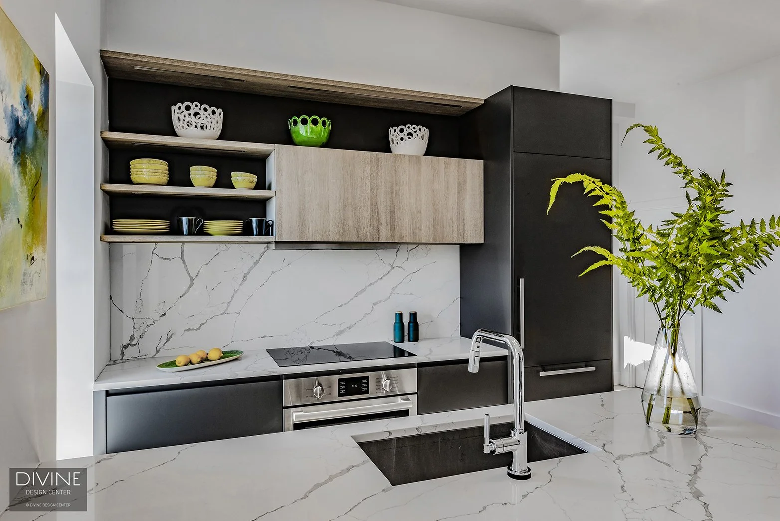 South Boston Modern Tiny Kitchen — Divine Design Center