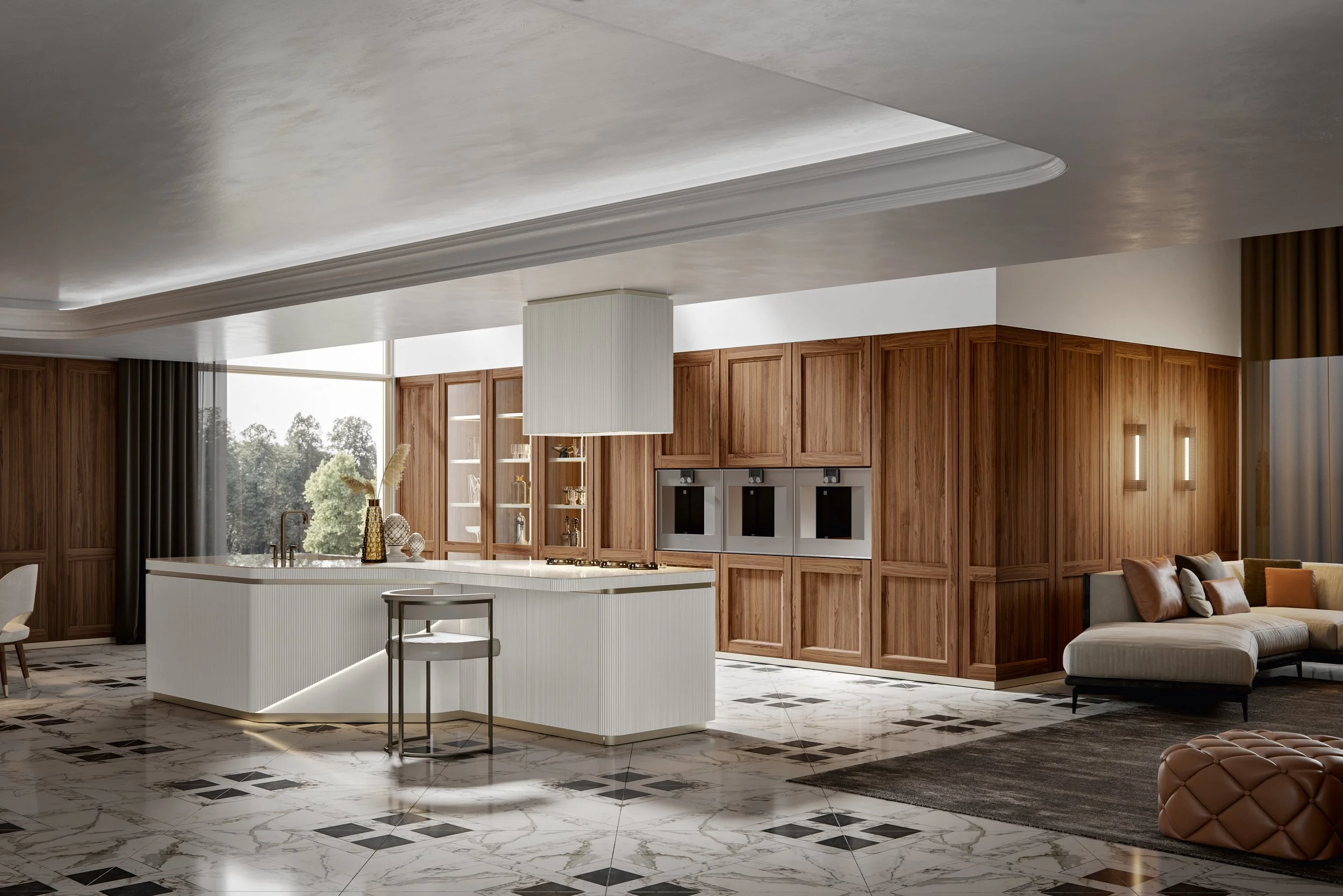 Boston Award Winning Glamour Kitchens — Divine Design Center