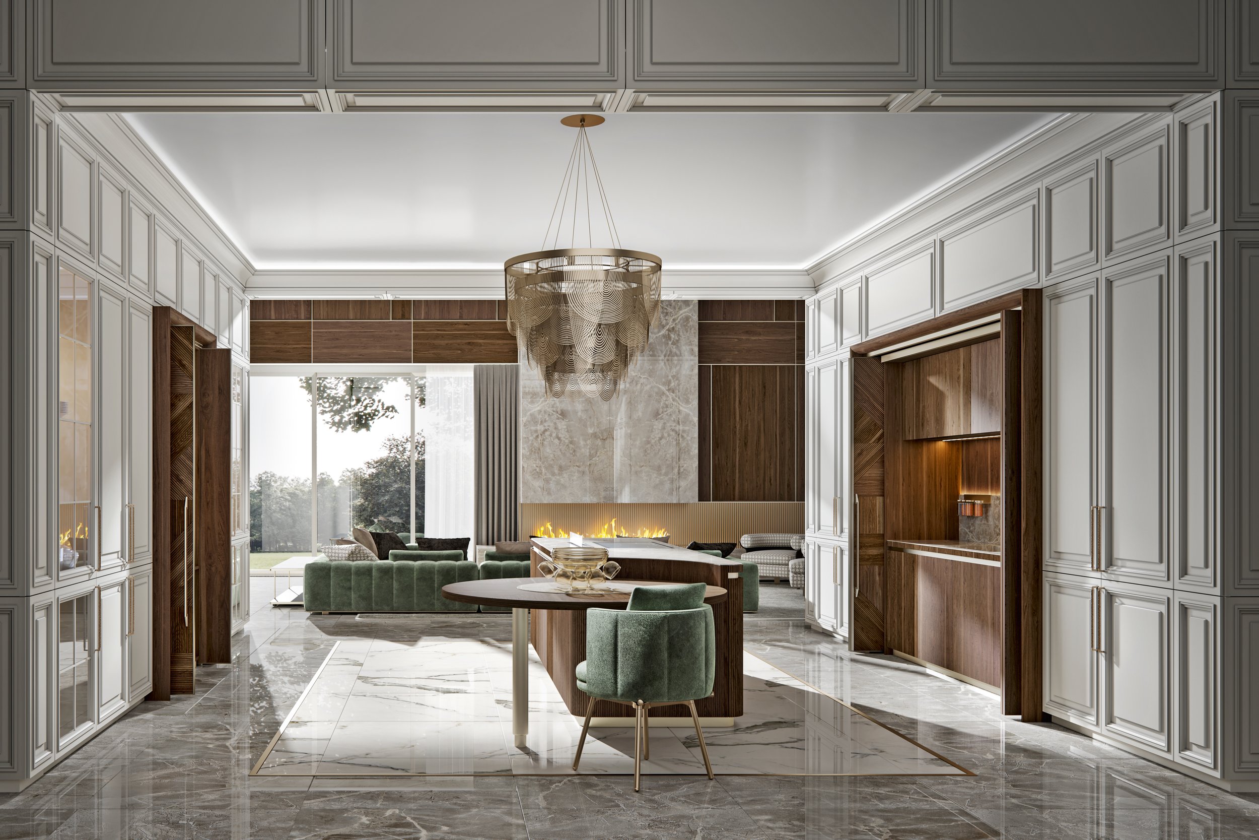 Boston Award Winning Glamour Kitchens — Divine Design Center