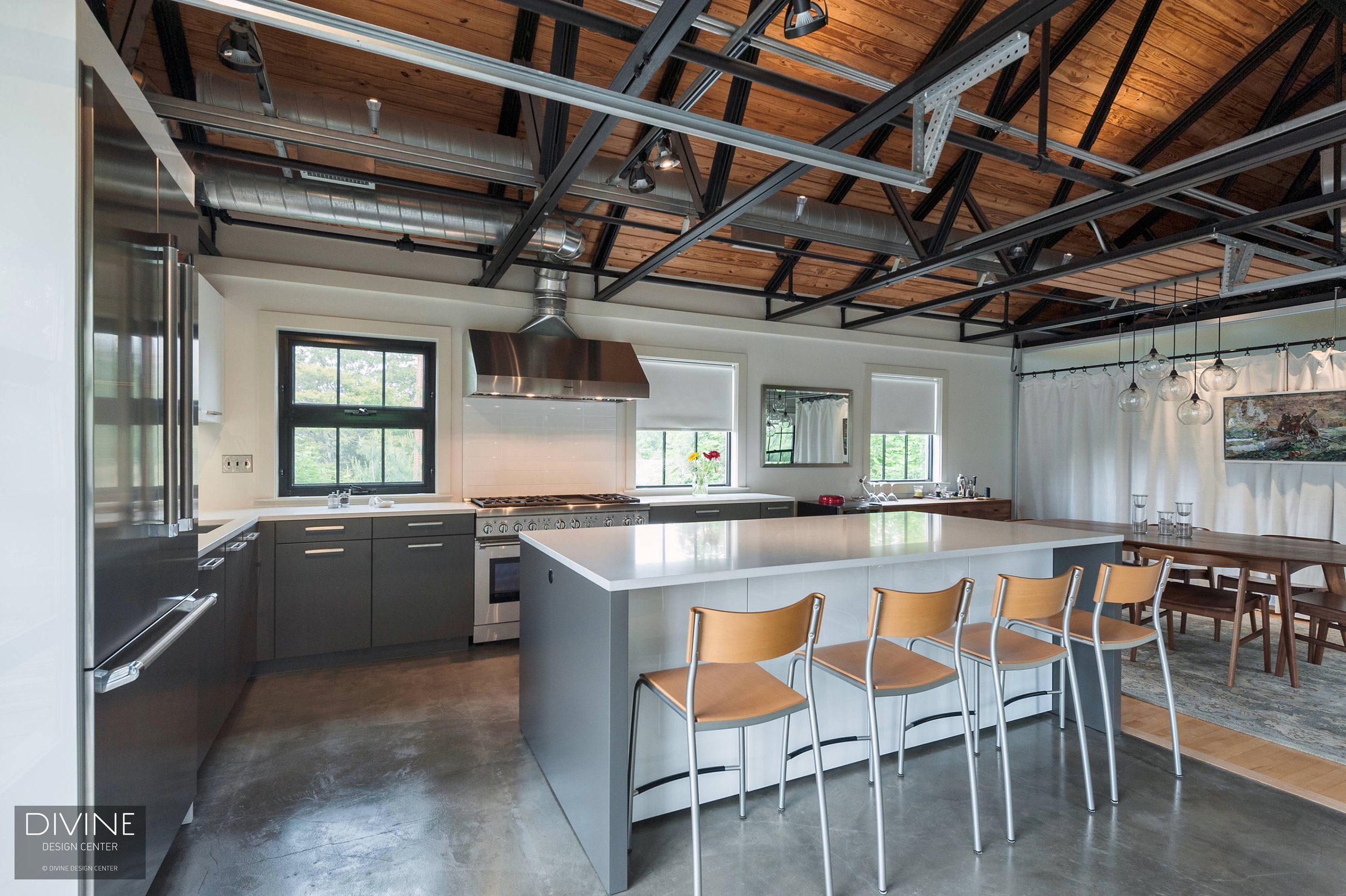 BOSTON SOMERVILLE MODERN INDUSTRIAL LOFT LEICHT KITCHEN — Divine Design ...