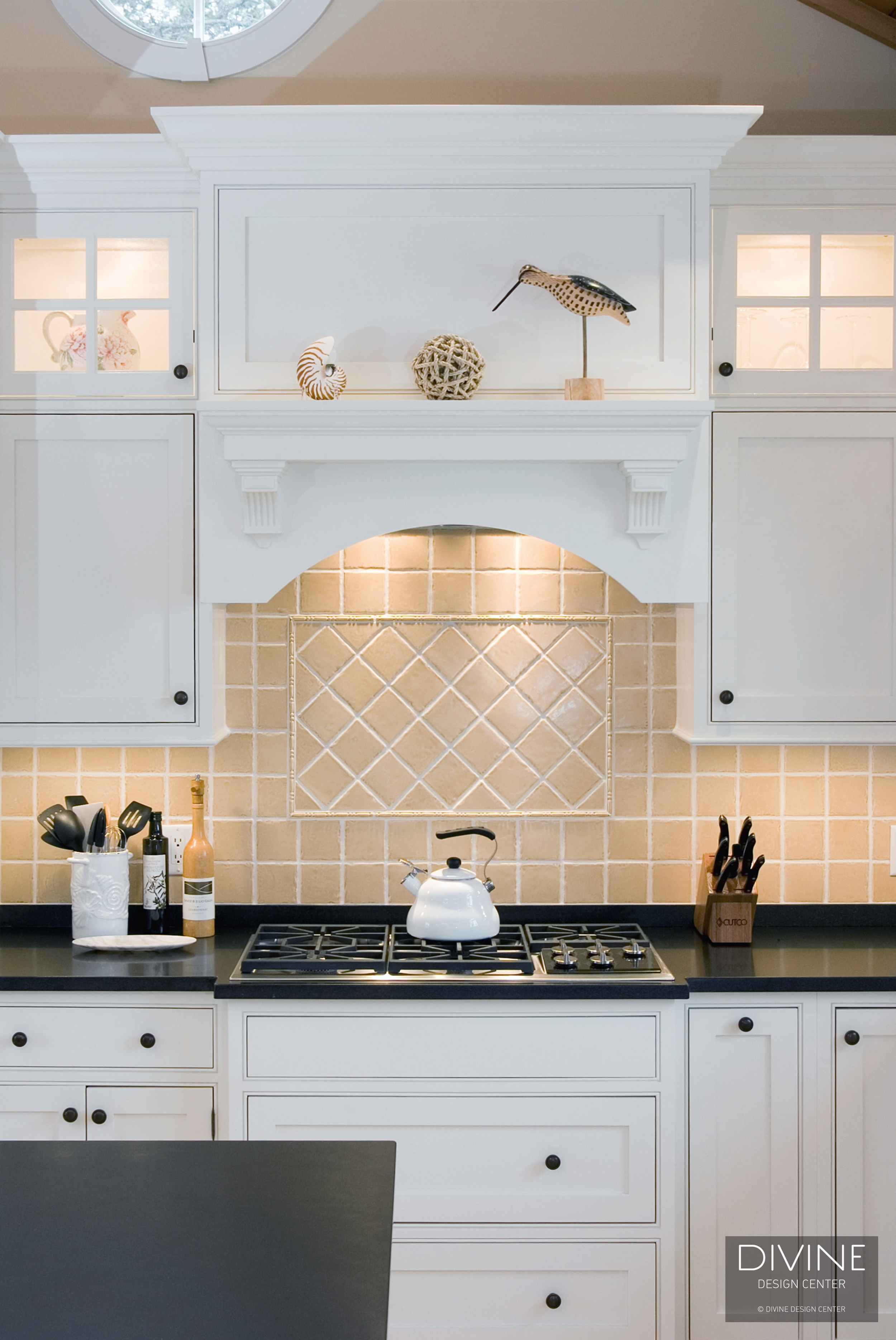 Cape Cod Transitional Kitchen Beadboard Ceiling — Divine Design Center