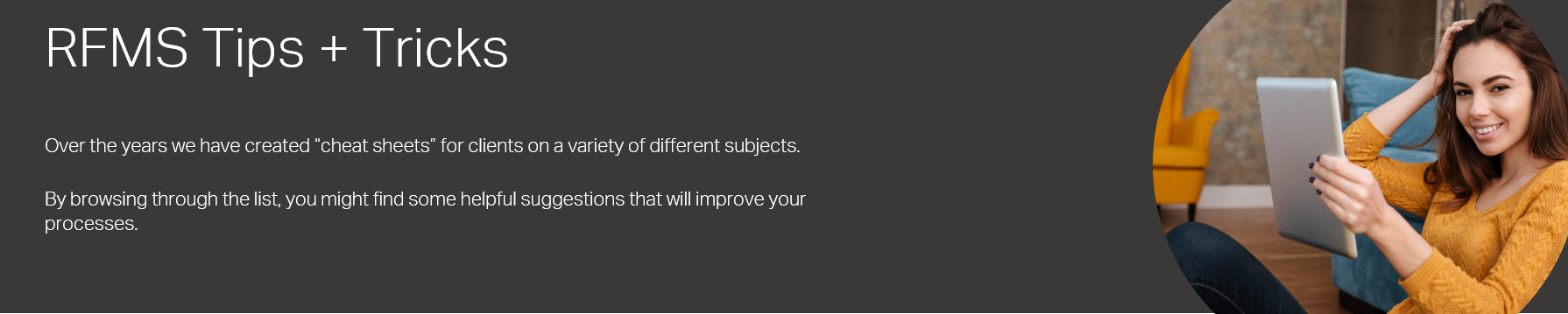 RFMS Tips and Tricks — Make the Most of RFMS