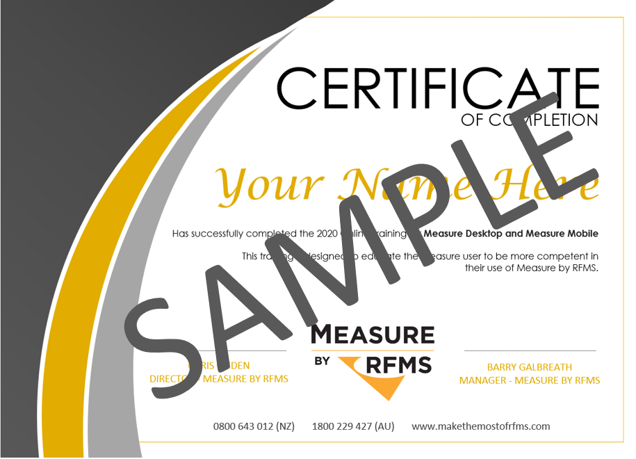 Free Measure and App Training Videos — Make the Most of RFMS