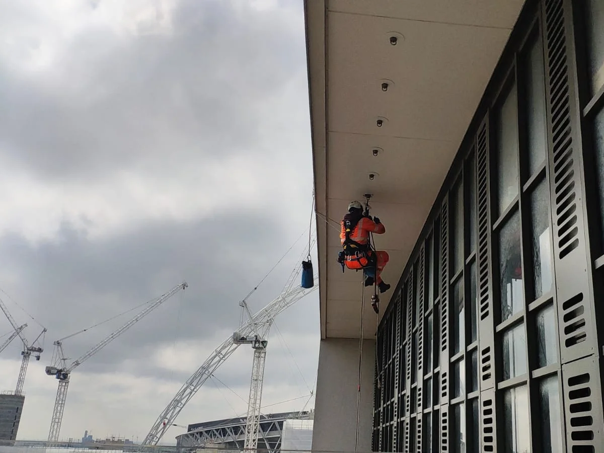 Rope Access Building Maintenance — Vertex Access | Rope Access | Drone ...