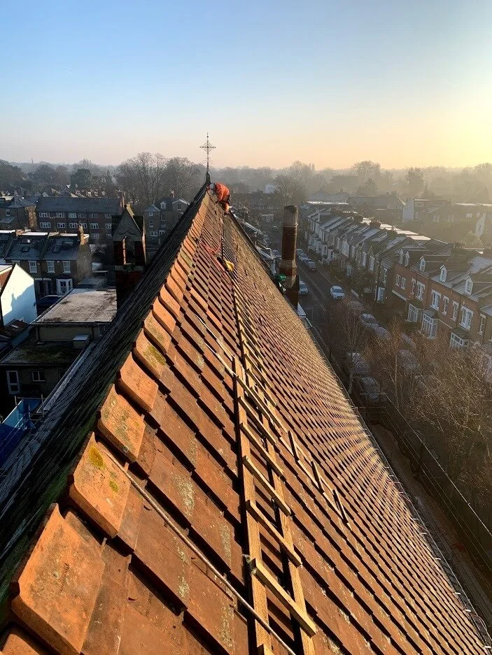 Church Roof Repair — Vertex Access | Rope Access | Drone Surveys | Rail