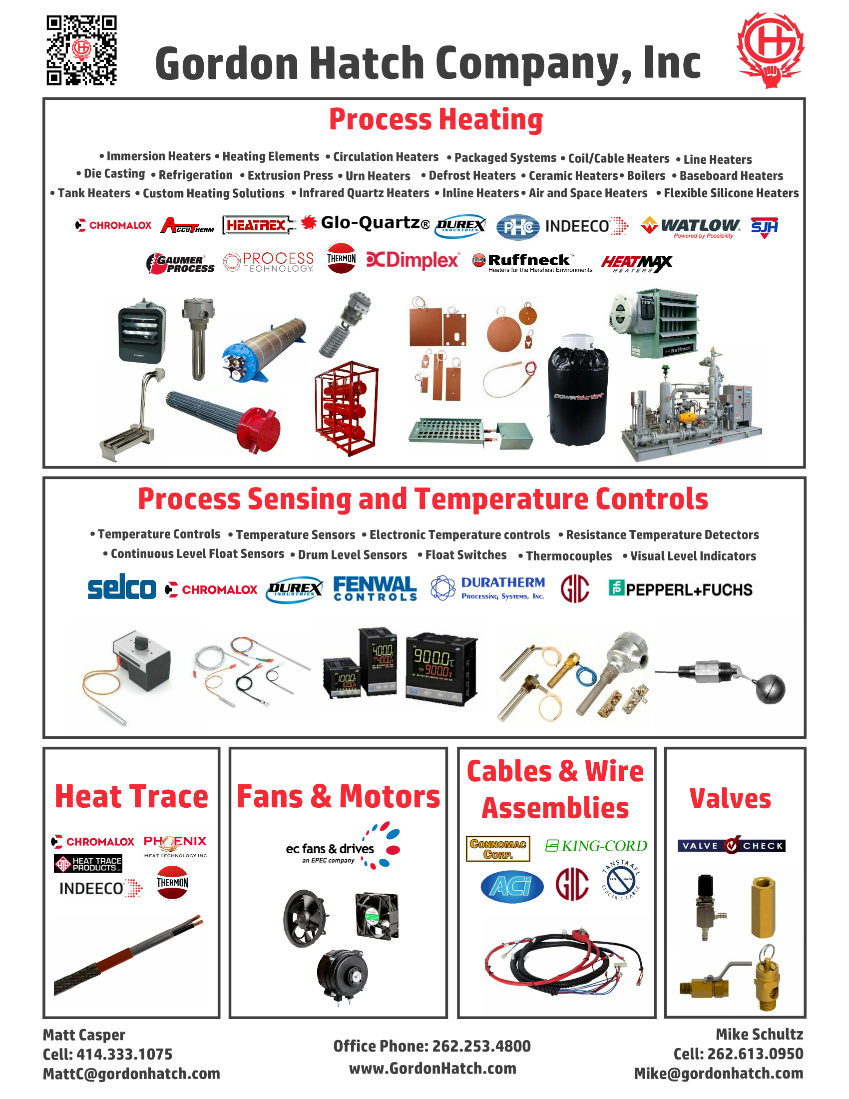 Line Card — Gordon Hatch Co. Inc