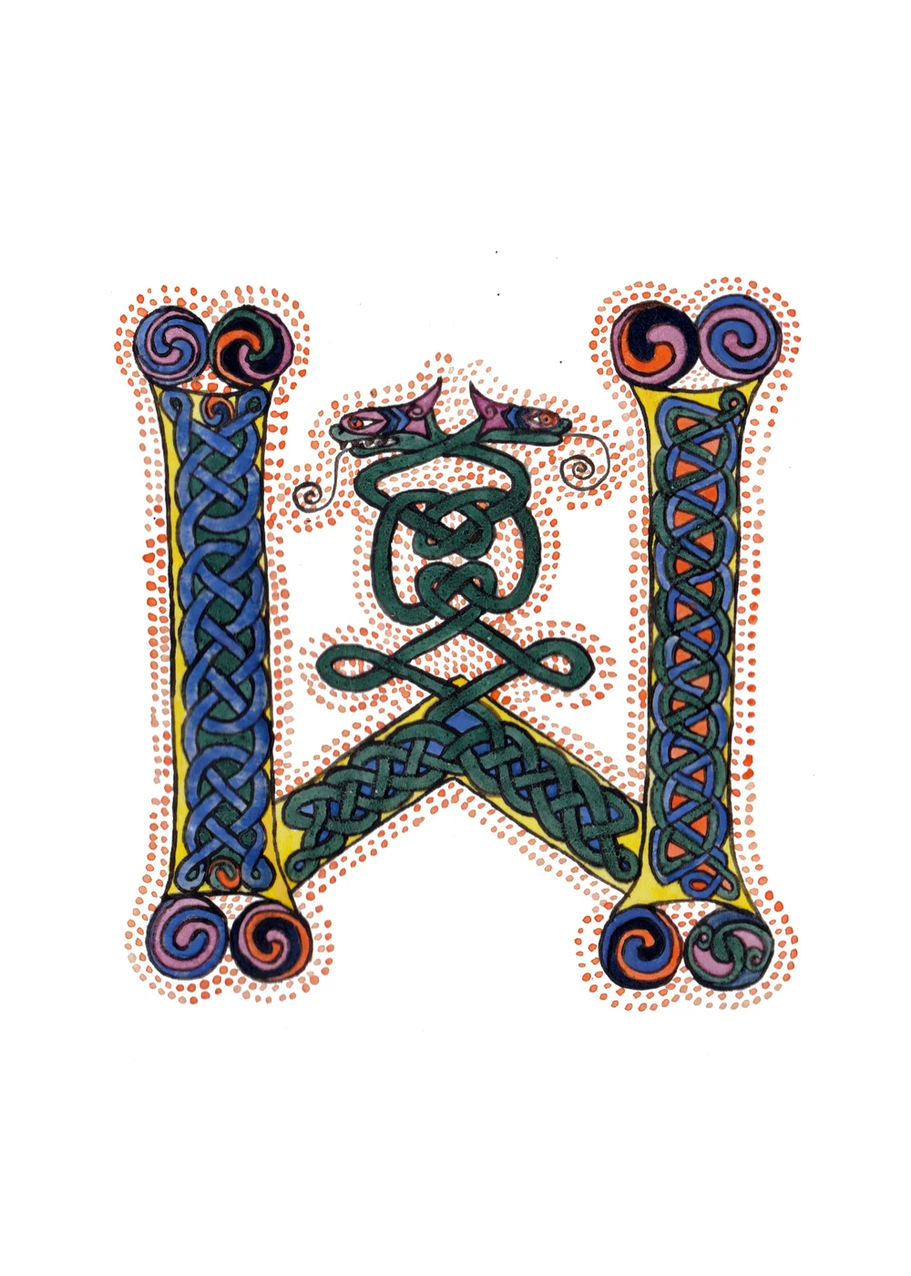 Illuminated Manuscripts Letter L