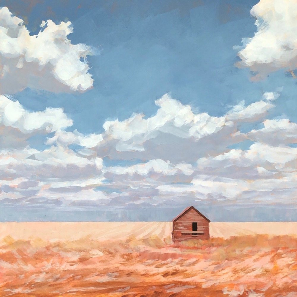 Sunlit Haybales — Jim Musil Painter