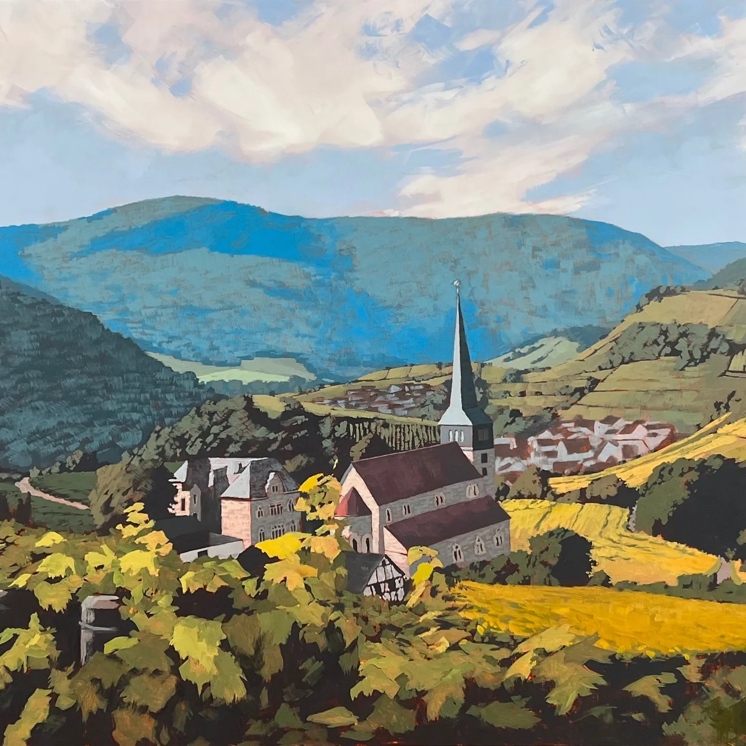 Sunlit Haybales — Jim Musil Painter