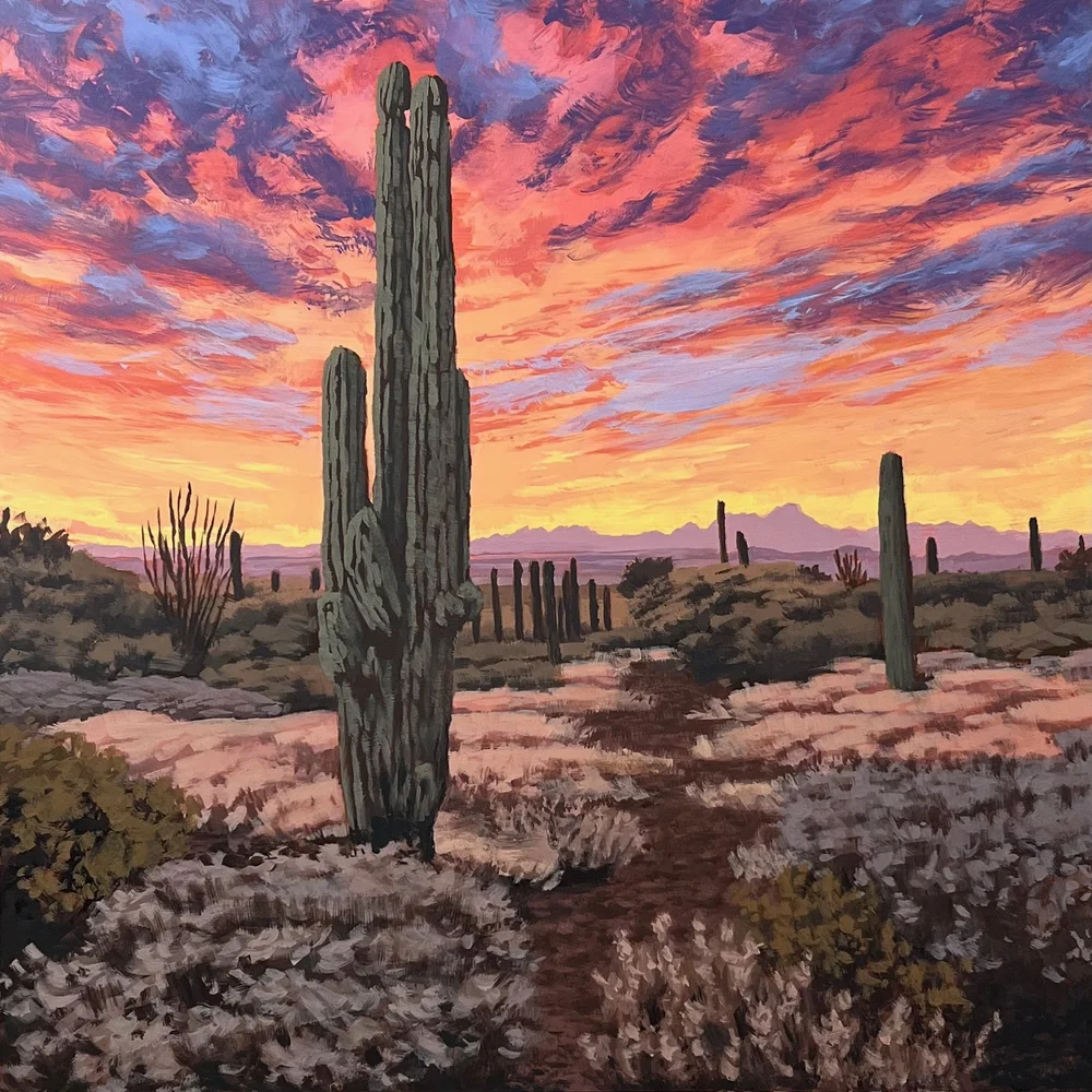 Sonoran Desert Landscape Paintings