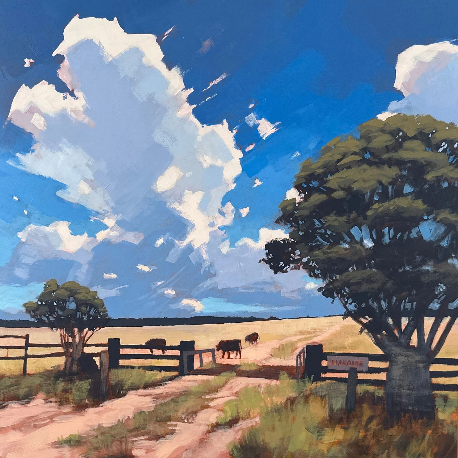 Sunlit Haybales — Jim Musil Painter