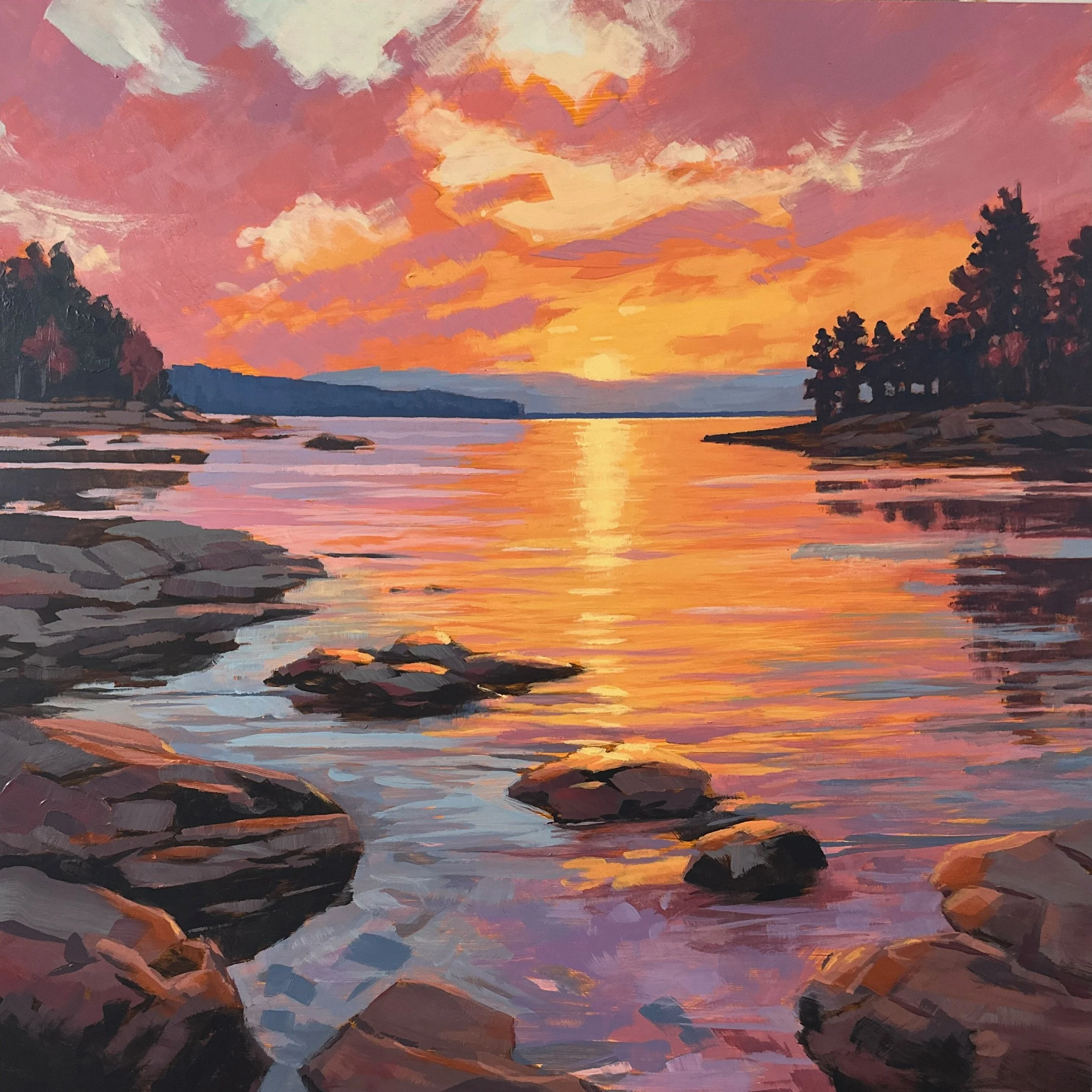 Northwoods Sunset Jim Musil Painter