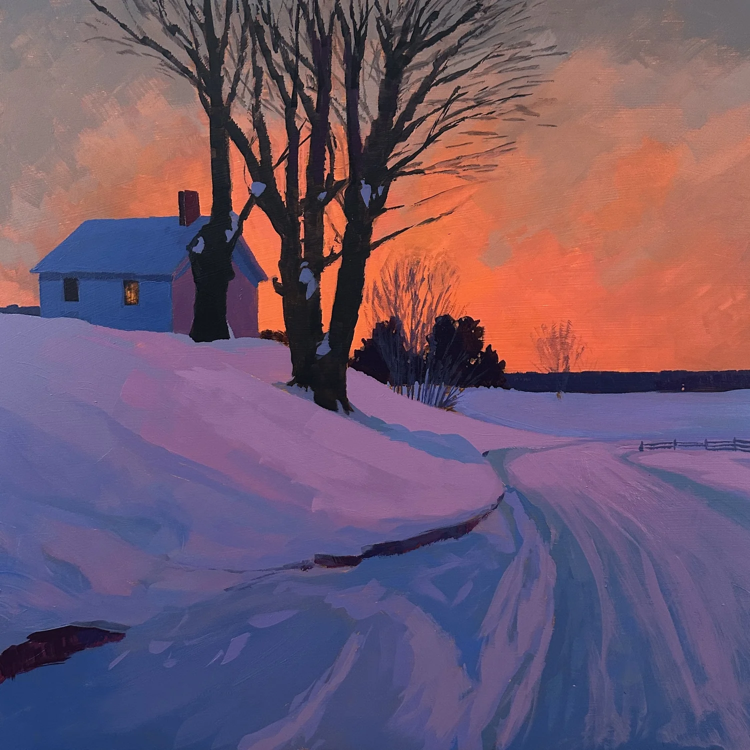 Winter Sunrise — Jim Musil Painter