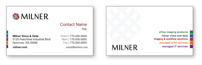 Milner Printing Information Request — Logos Atlanta