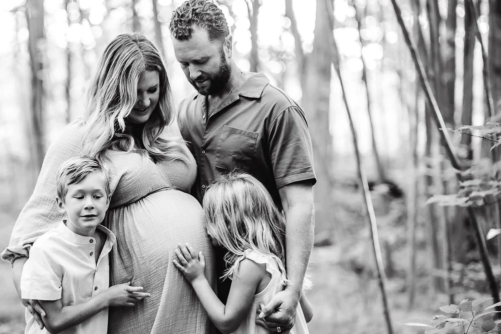 Maternity Session with the Whole Family in Nature — Jennifer Mason ...