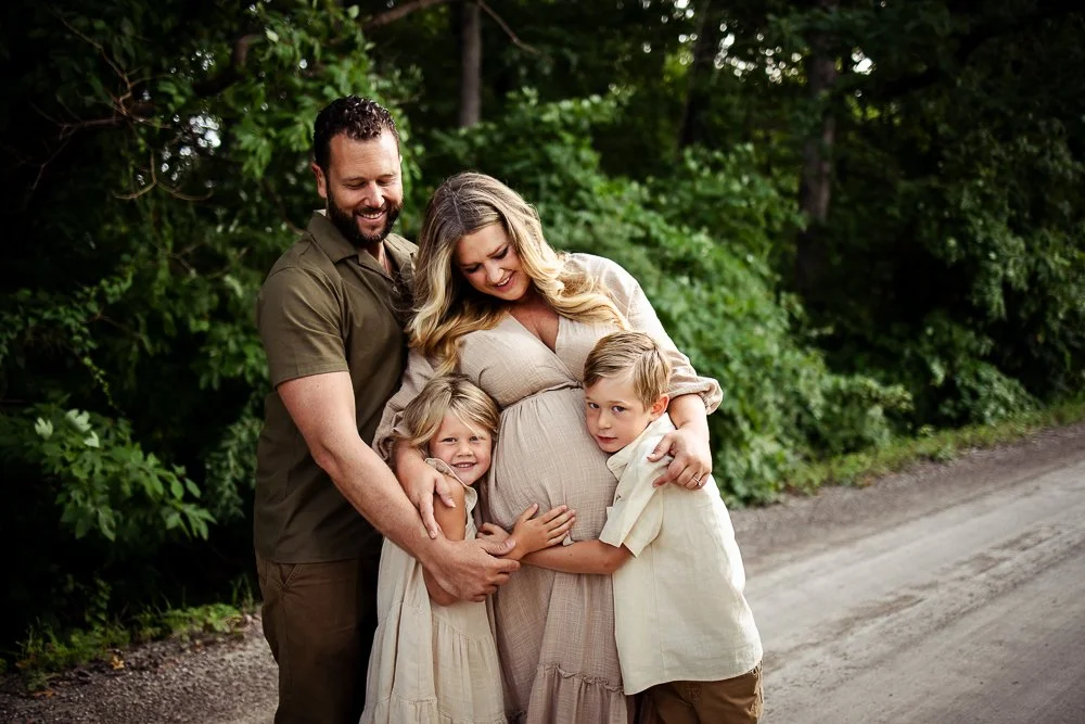 Maternity Session with the Whole Family in Nature — Jennifer Mason ...