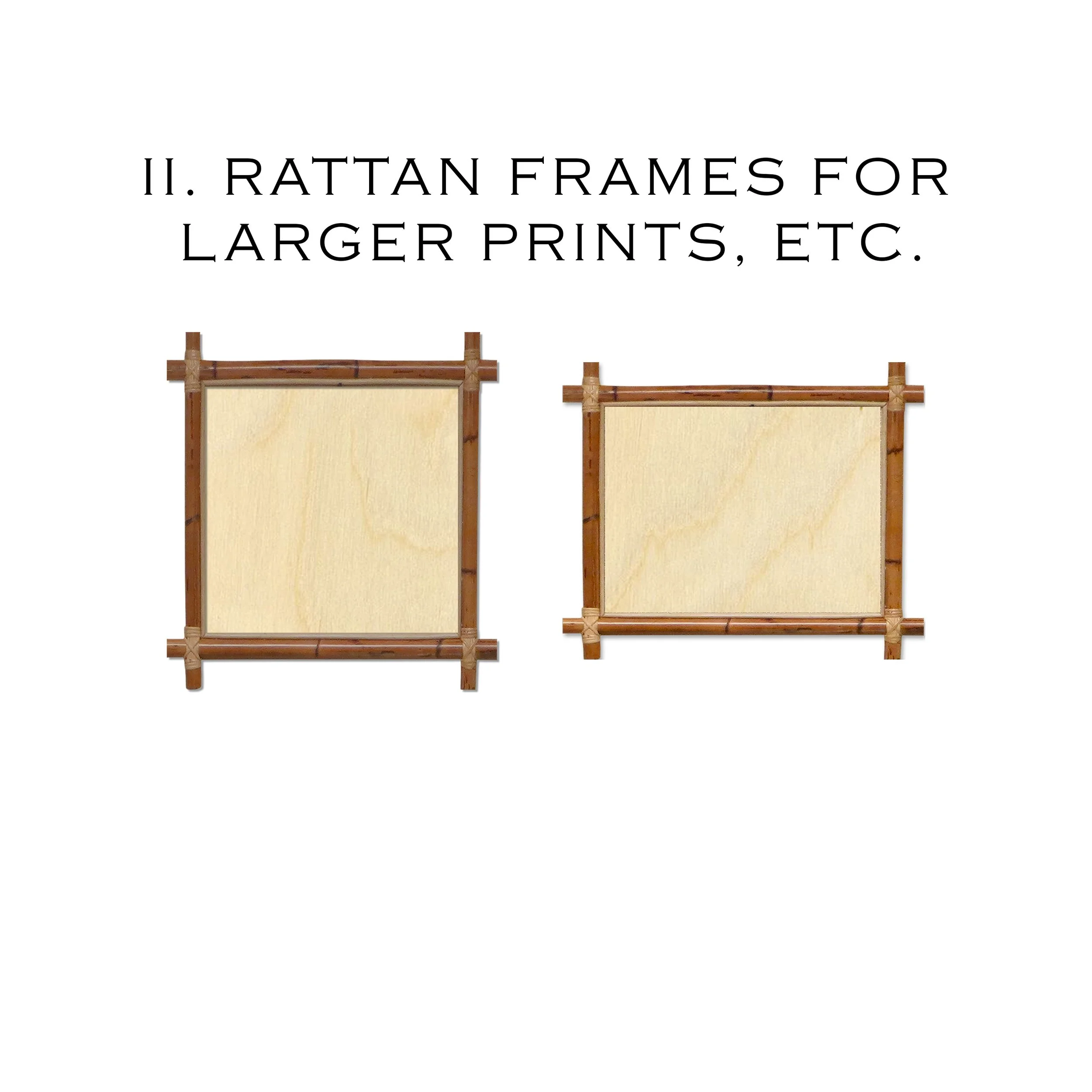 RATTAN PICTURE FRAMES — Spice Islands Wicker