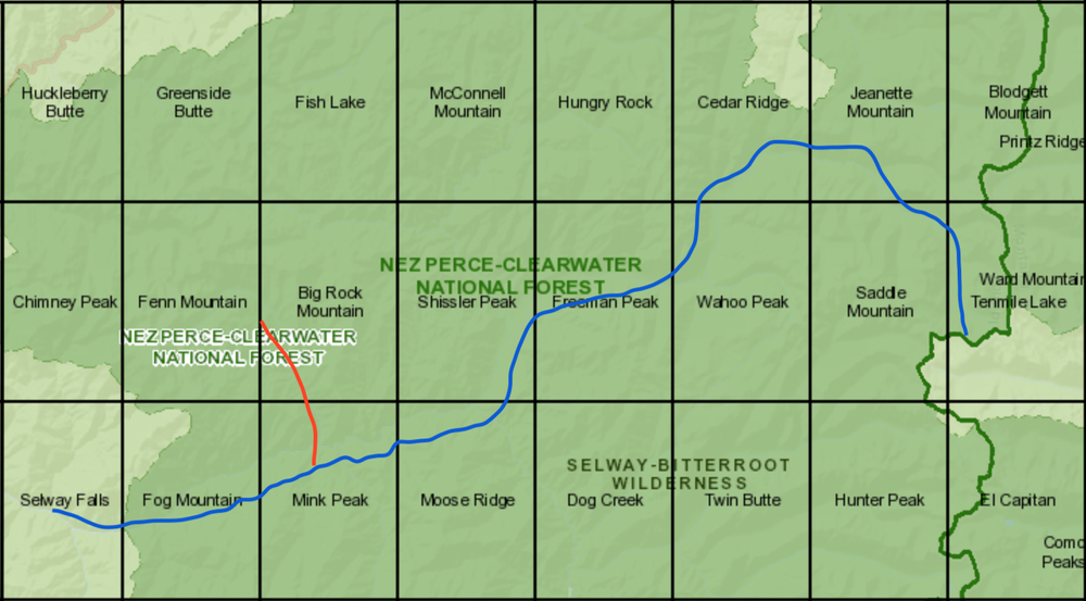 Bitterroot Maps — In the Shining Mountains