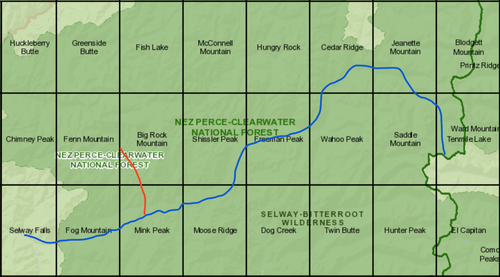 Bitterroot Maps — In the Shining Mountains