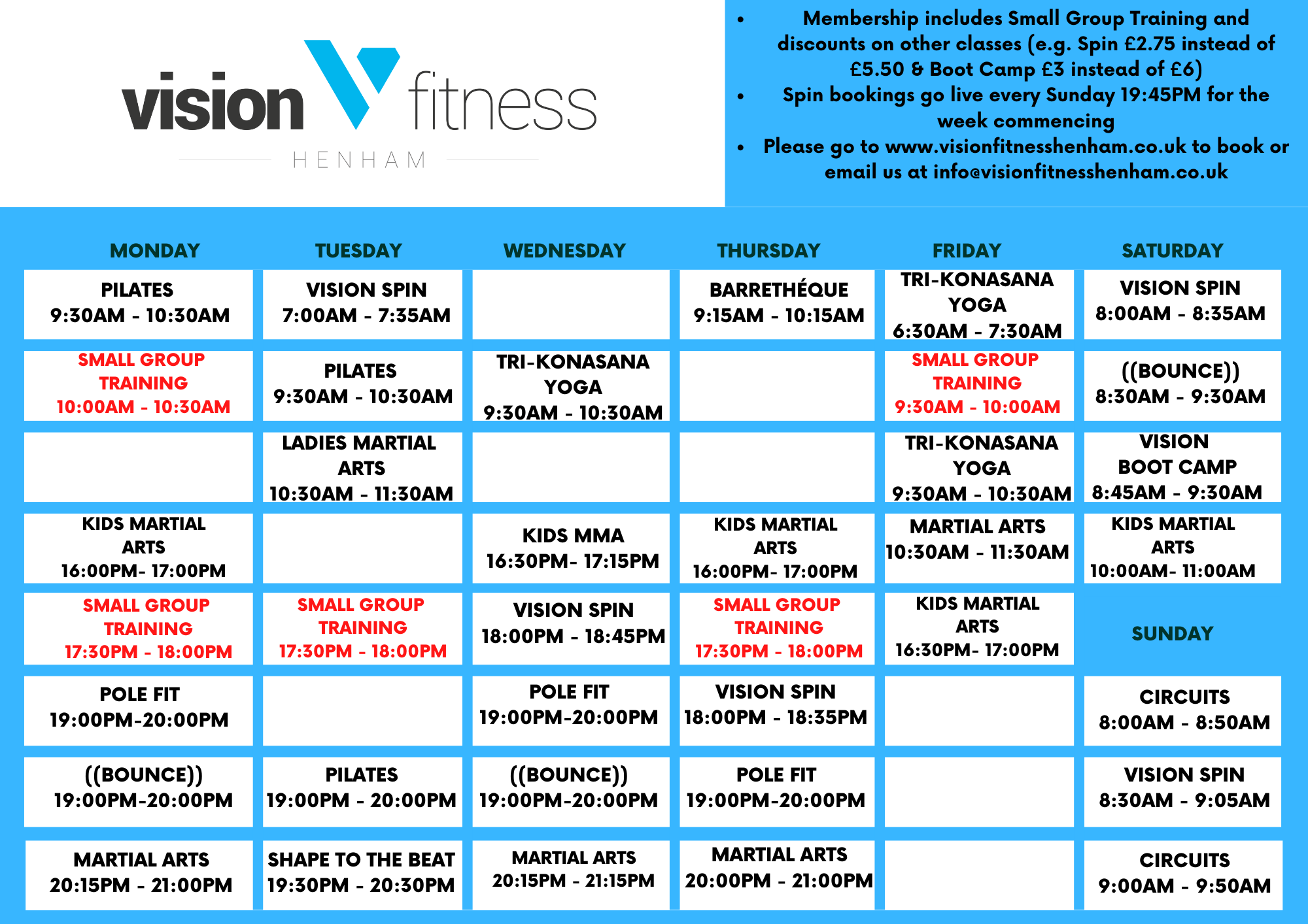 Classes — Vision Fitness Henham