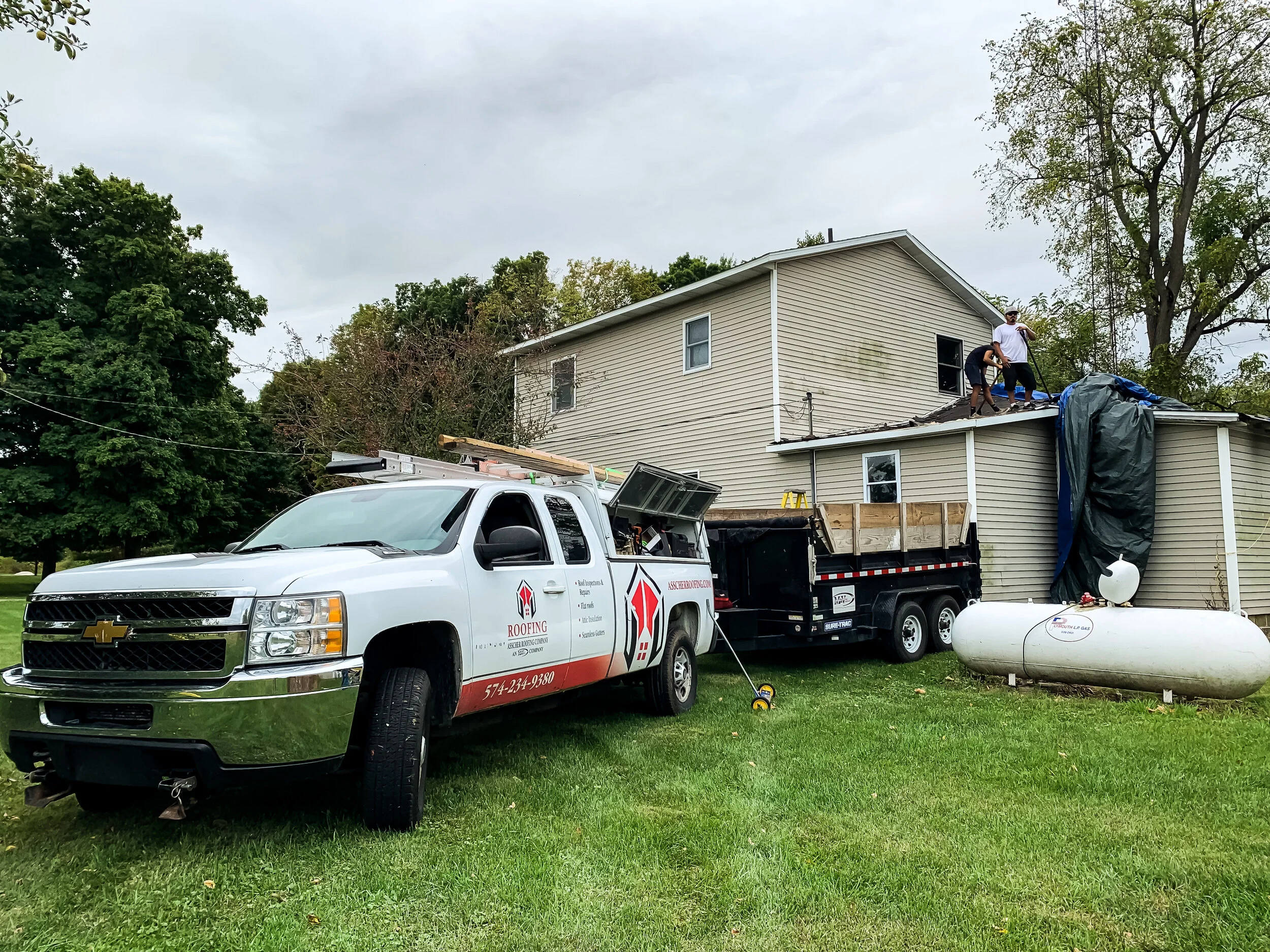 Roof Tarp and Replacement, Inwood IN — Asscher Roofing Company ...