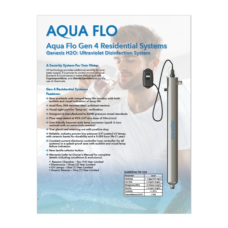 Aqua Flo Gen 4 Series UV systems — Hydrotech