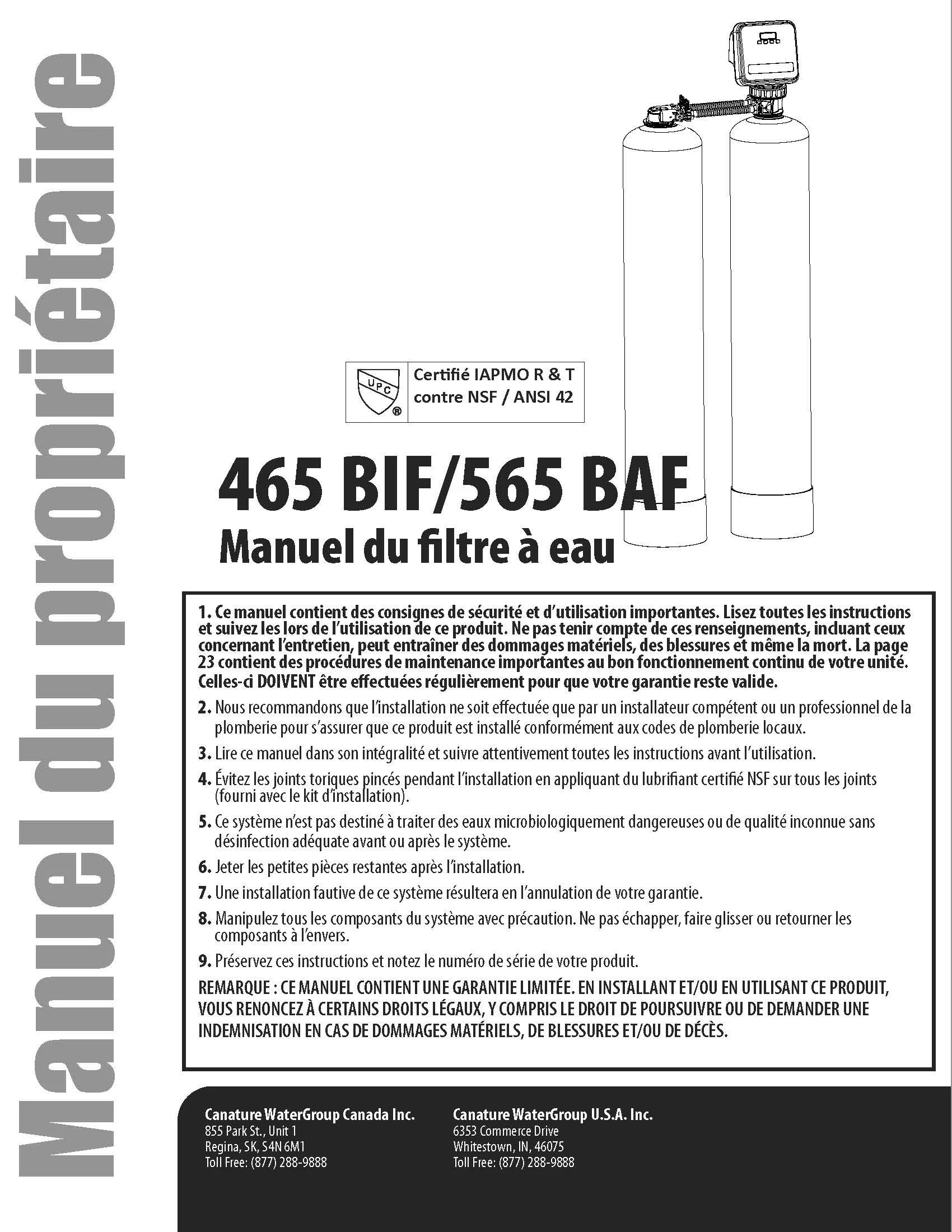 Hydrotech BIF Chem Free Iron Filter — Hydrotech