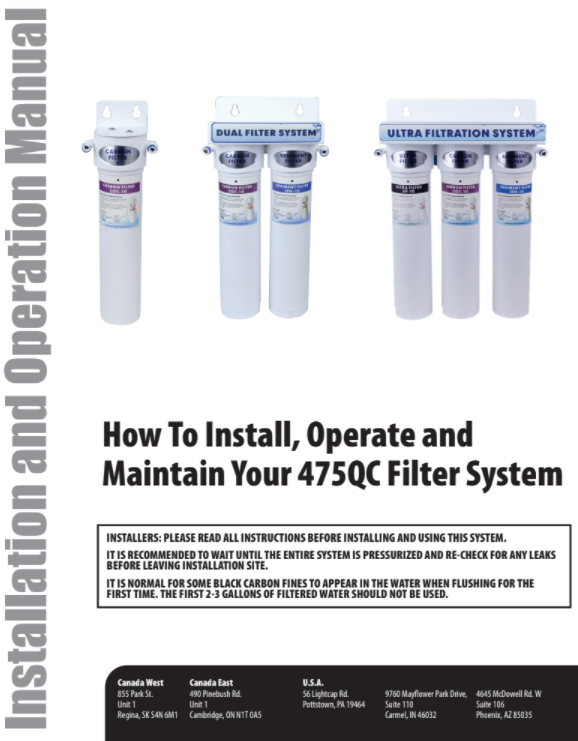 Aqua Flo Under Sink Filtration System — Hydrotech