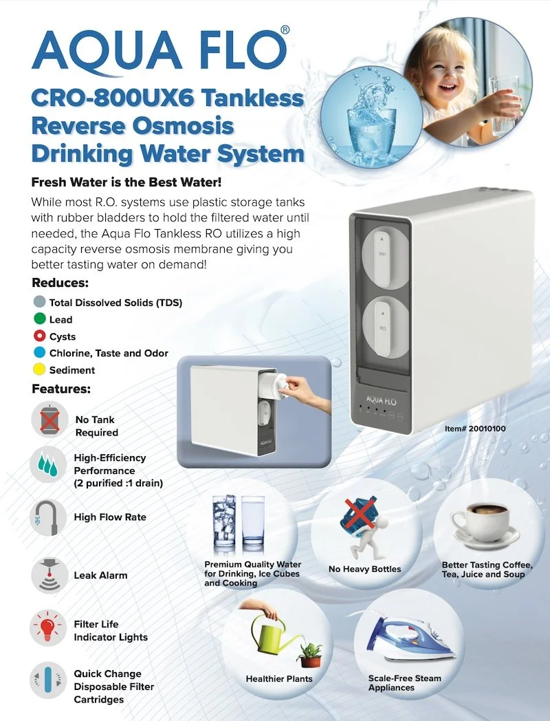 Tankless RO CRO 800ux6 — Hydrotech