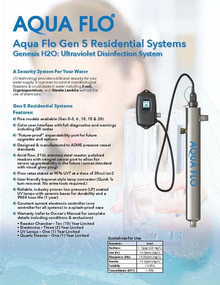 Aqua Flo Gen 5 Series UV systems — Hydrotech