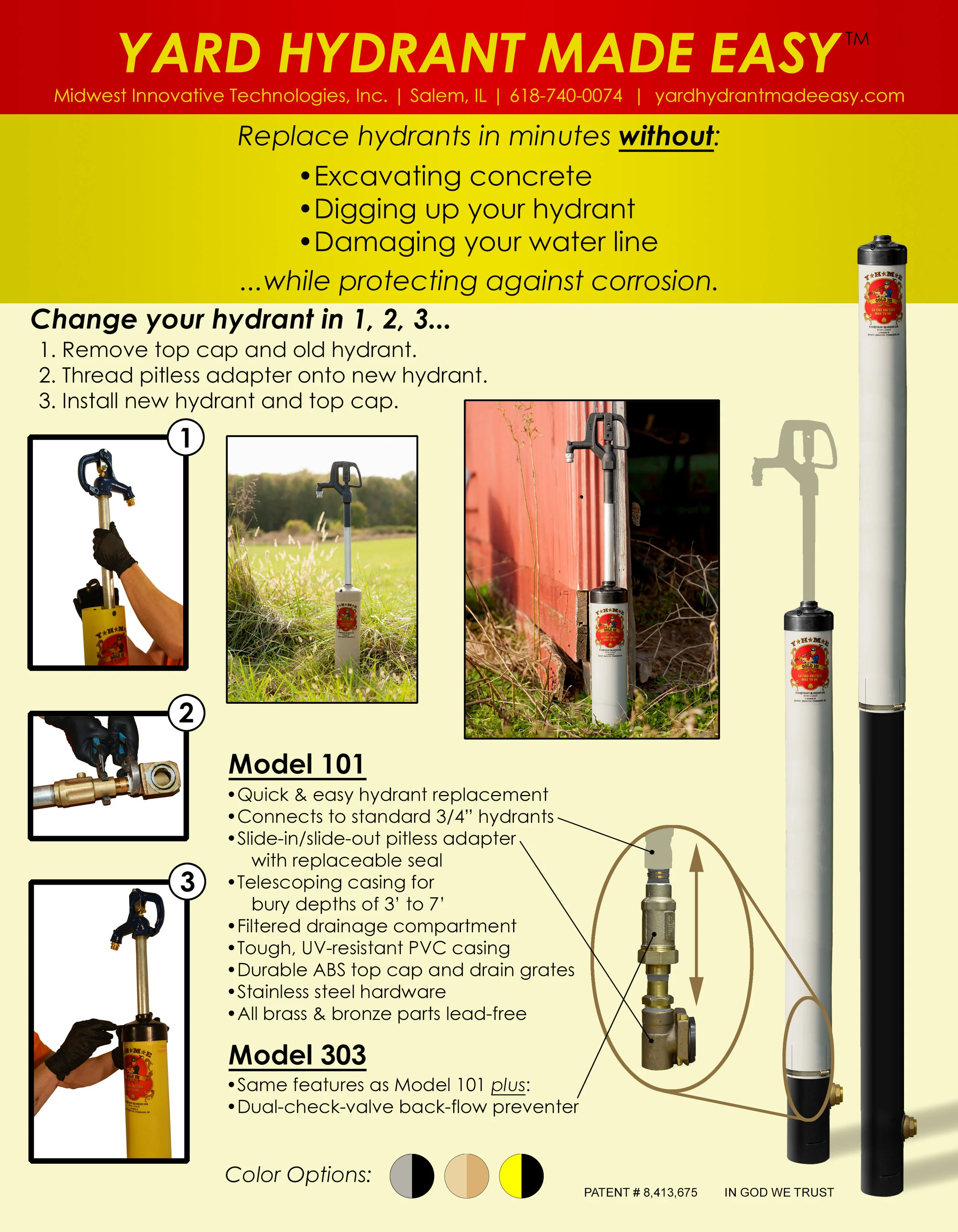 Yard Hydrant Made Easy™ - Never Dig Up an Outdoor Water Hydrant Again ...