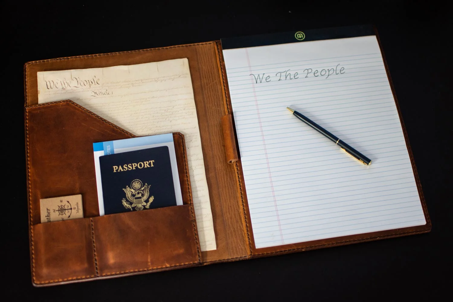 Full Grain, Horween, Leather Executive Padfolio – Professional Business ...