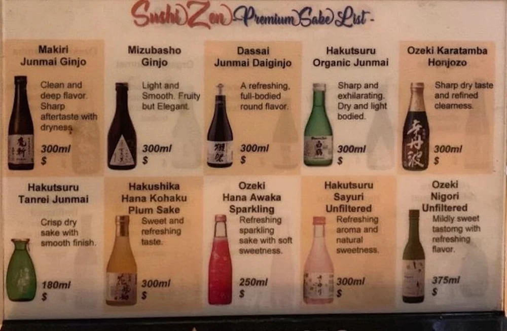 Dinner Menu — Sushi Zen