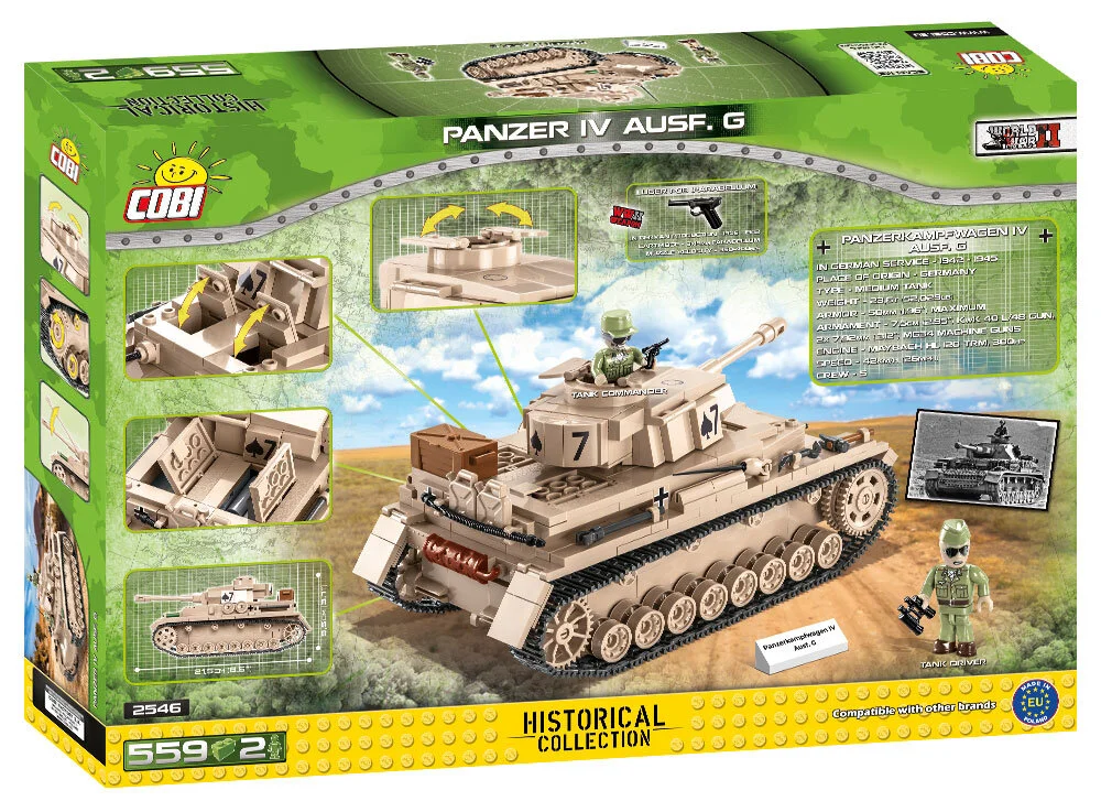COBI Panzer IV Ausf. G Tank | COBI Historical Collection — buildCOBI ...