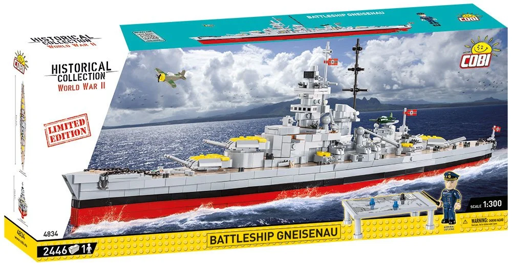 COBI LIMITED EDITION Battleship Gneisenau: Set #4834 — buildCOBI.com ...