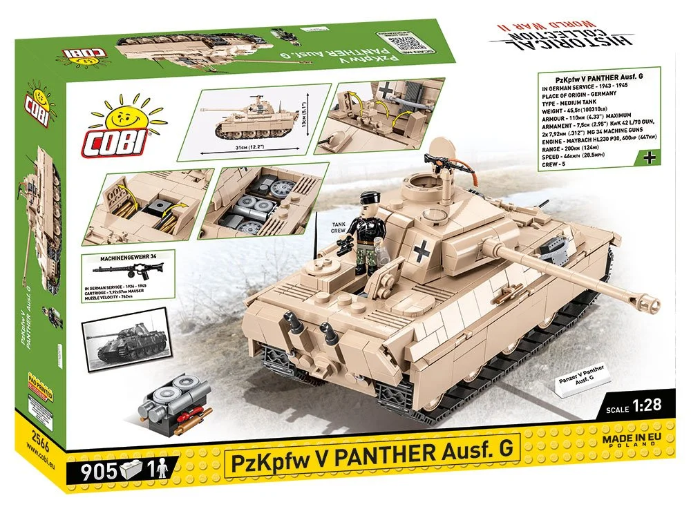 Panther AUSF. G Tank | COBI Historical Collection | COBI Tank ...