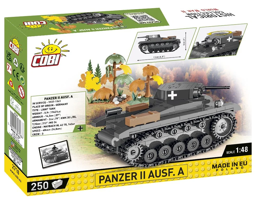COBI Panzer II Ausf. A 1:48: Set #2718 — buildCOBI.com Cobi Building Sets
