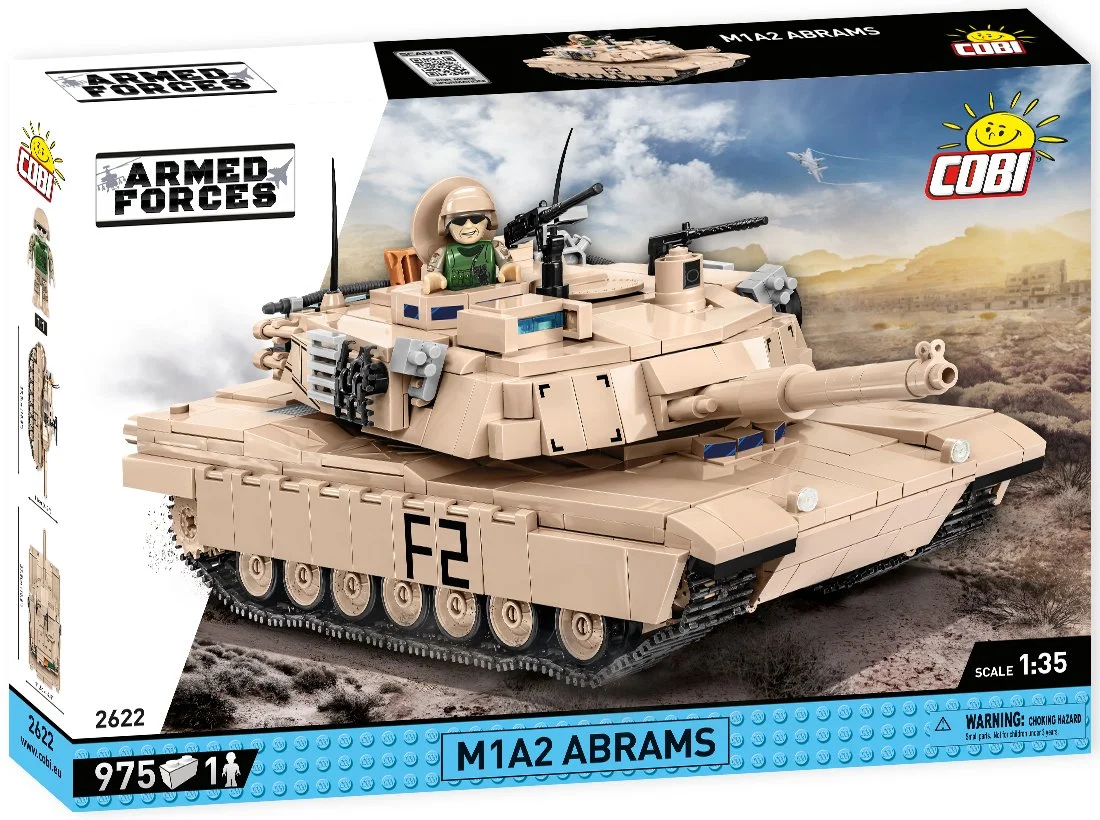 COBI M1A2 Abrams Tank: Set #2622 — buildCOBI.com Cobi Building Sets
