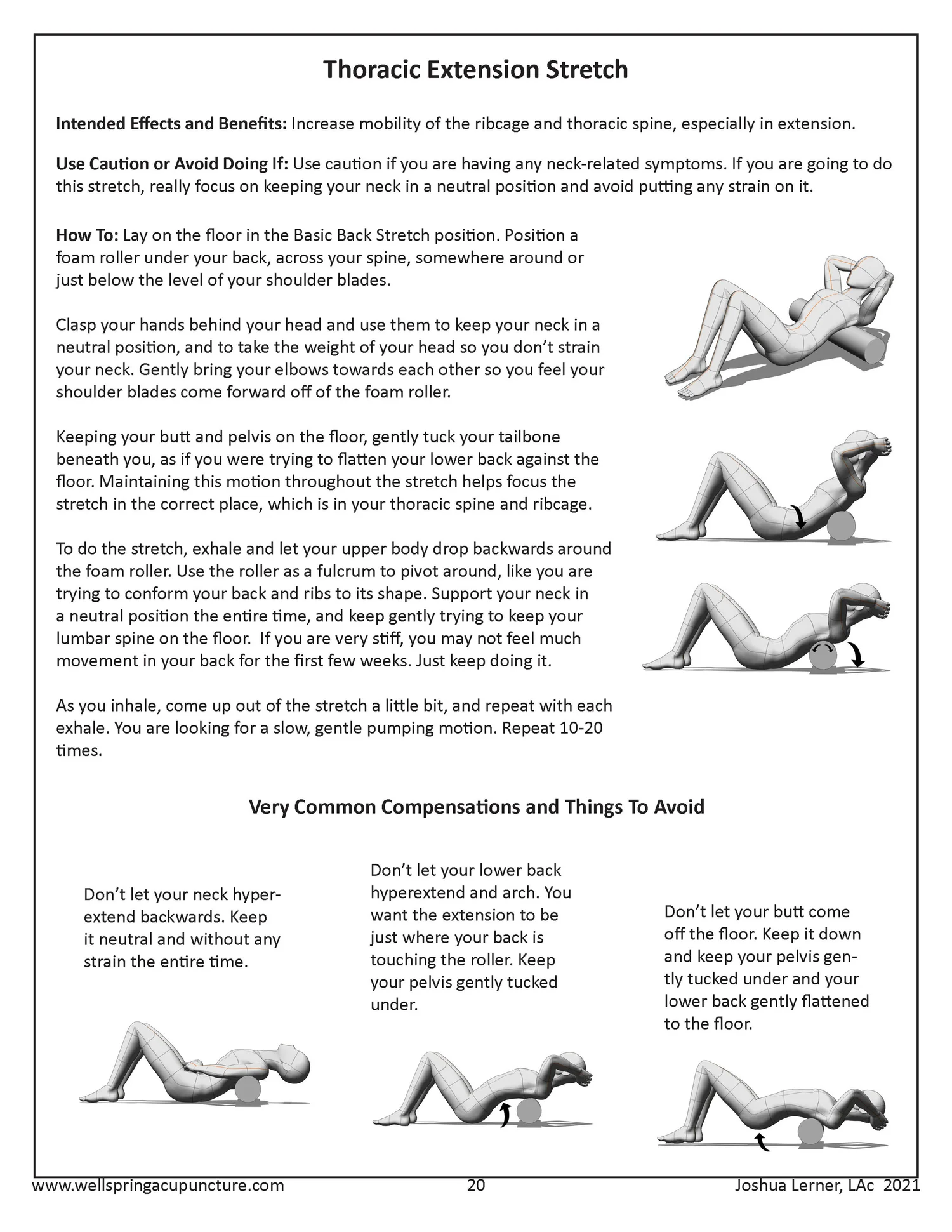 Thoracic Extension Stretch — WellSpring Acupuncture