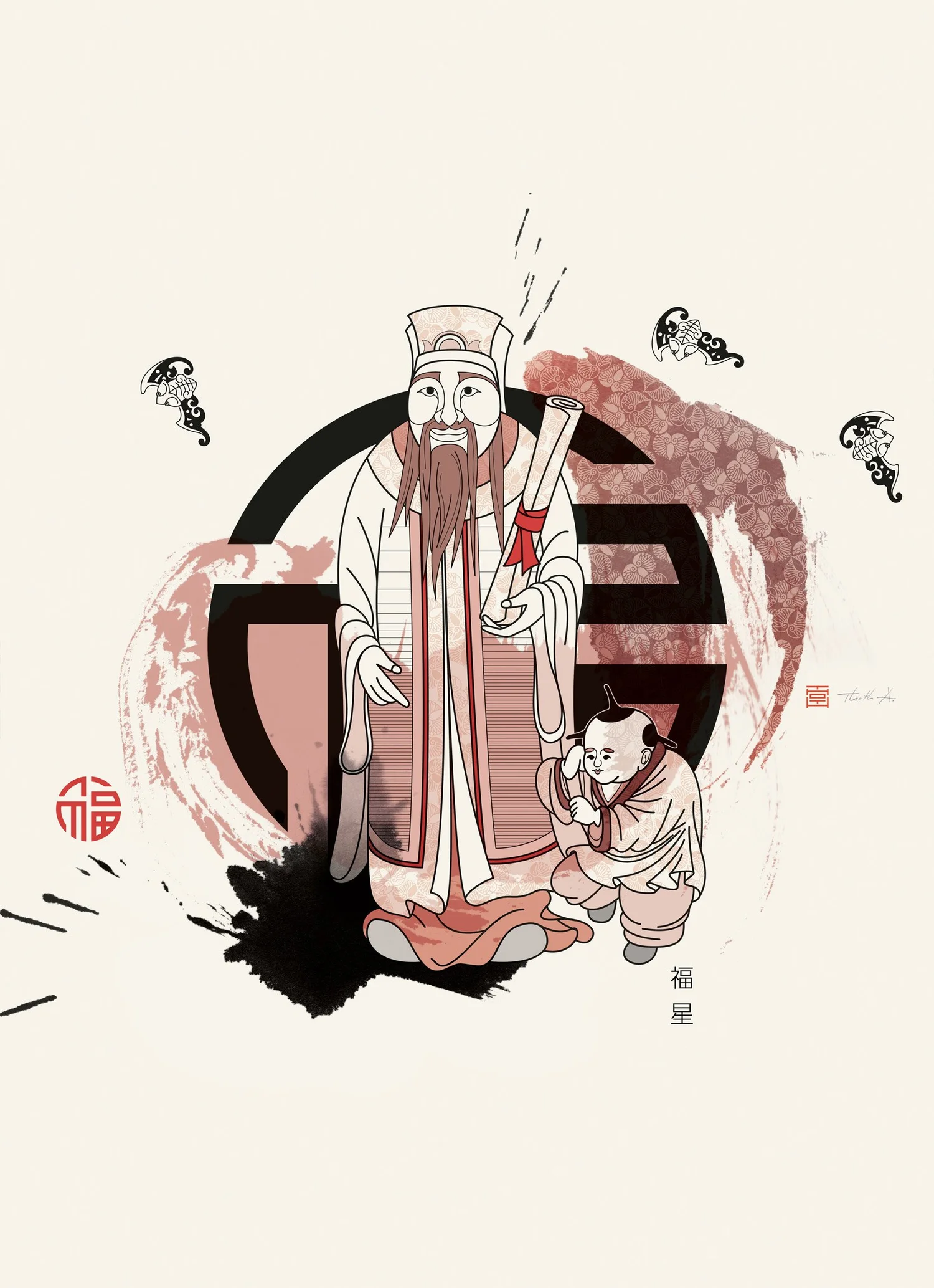 Fu, Lu, Shou – Luck To Go! — Thoth Adan