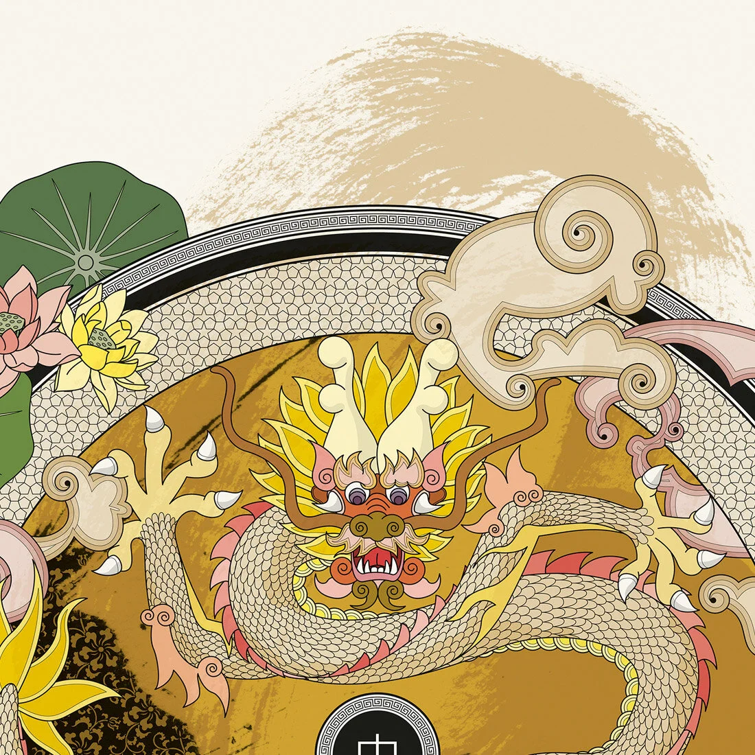 Yellow Chinese Dragon